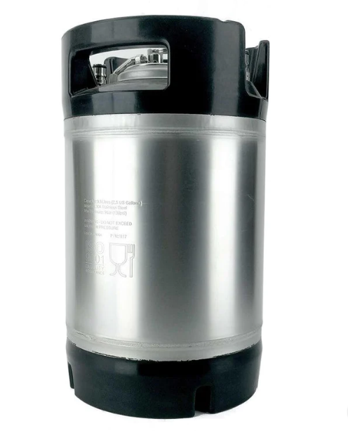 9.5L Ball Lock Keg with rubber base and handle | Blackboard Brewing Co