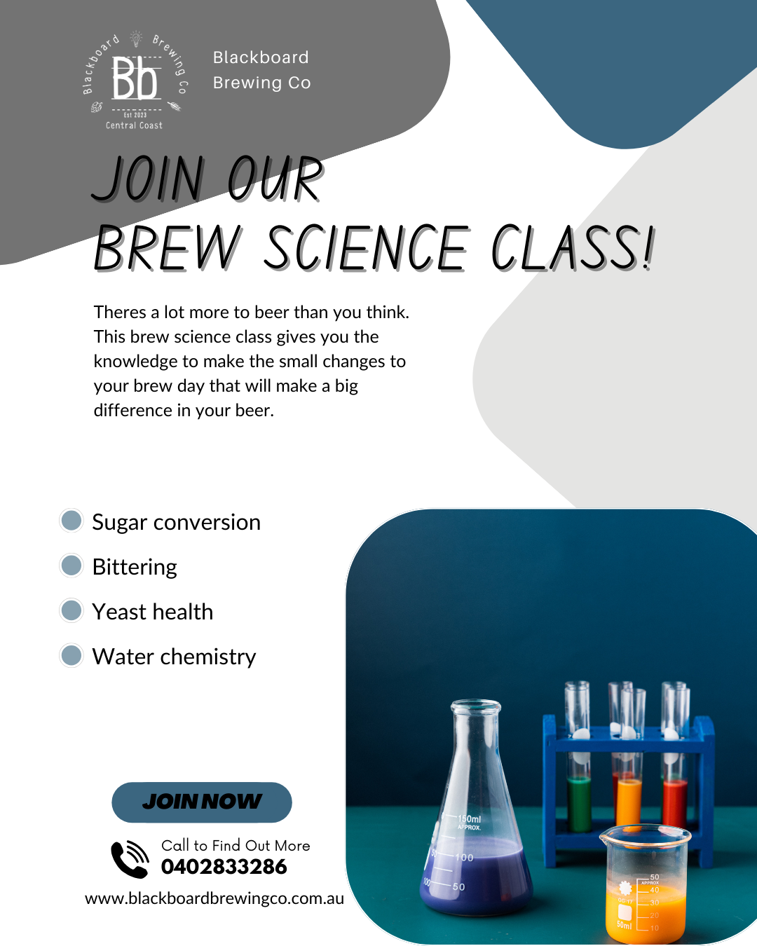 Beer Science Class/Q&A- | Blackboard Brewing Co